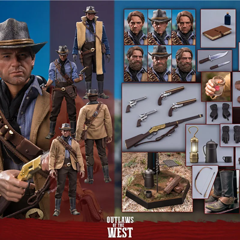 Original-LIM008-1-6-Western-Cowboy-Gunner-Arthur-Morgan-12-inch-full ...