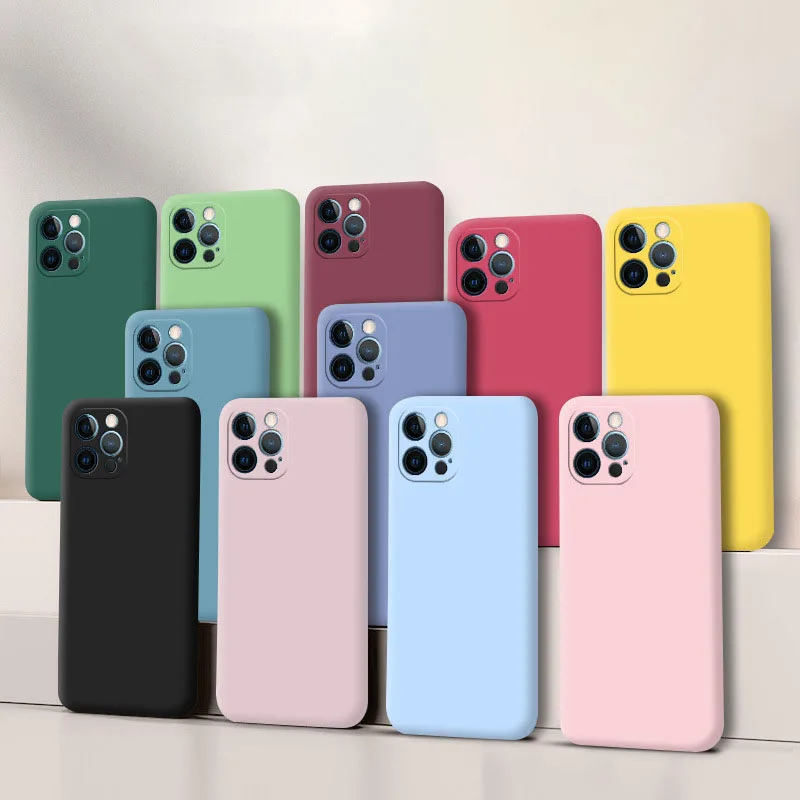 Original-Soft-Silicone-Phone-Case-For-iPhone-14-13-11-12-15-Pro-Max ...