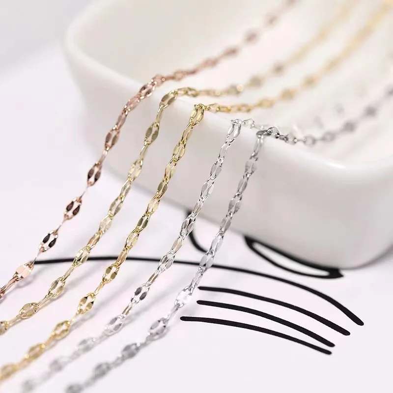 10Pcs-Lot-Stainless-Steel-Gold-Black-Rose-Gold-Color-40-5cm-Lips-Chains ...