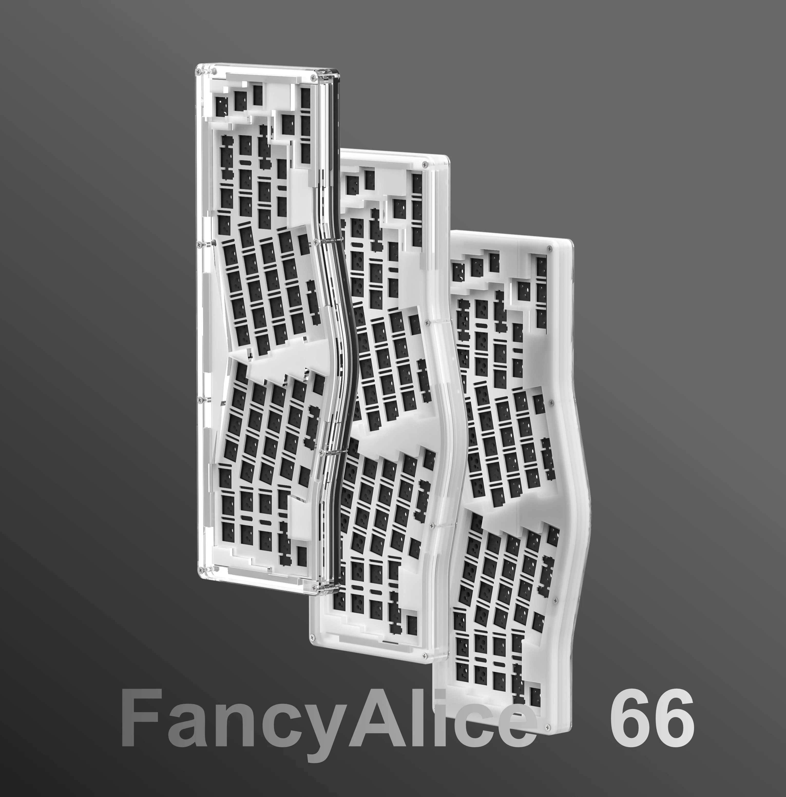 FancyAlice66 Customized Mechanical Keyboard Kit Alice Layout Support ...