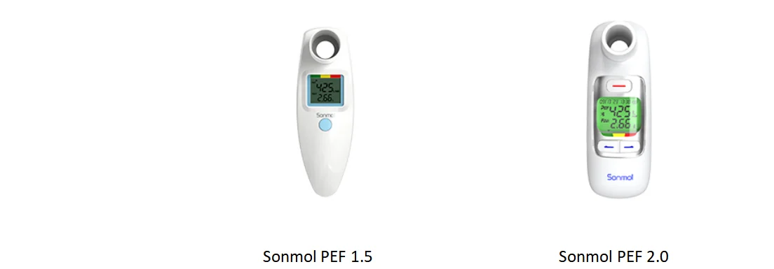 Digital Peak Flow Meter - Lung Tester Portable Home Asthma