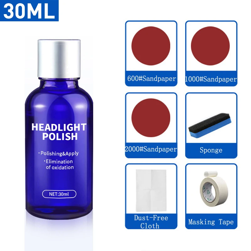 Car-Lamp-Renovation-Agent-Headlight-Polish-Kit-Repair-Yellowed-Oxidized ...