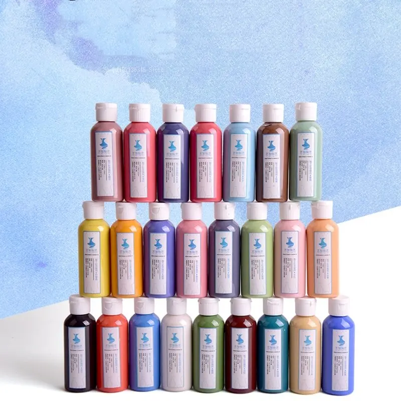 12 Color Set Underglaze Color Concentrate DIY Ceramic Plain Embryo Hand ...