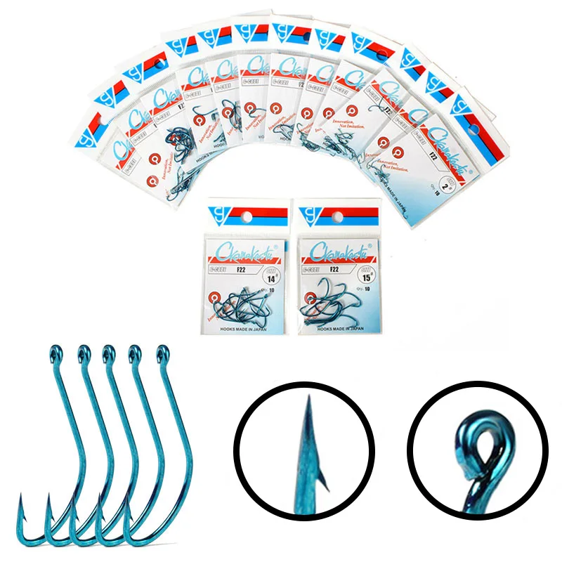 30pcs/lot F22 Blue aji With Ring Shark Jig Trout Stainless Steel Sickle ...