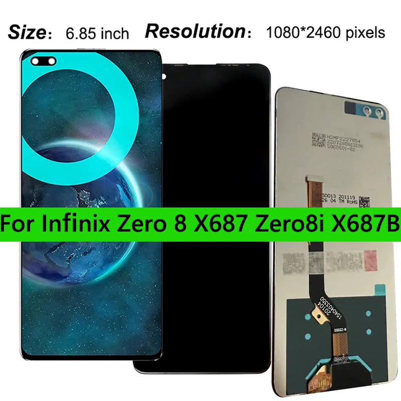 NEW-OEM-AMOLED-Pantalla-Replacement-For-Infinix-Zero-8-X687-Zero8i ...