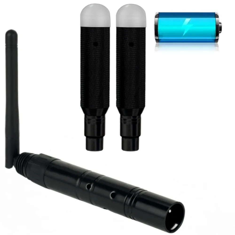 3Pcs-DMX-Wireless-2-ricevitori-femmina-e-1-controllo-trasmettitore ...