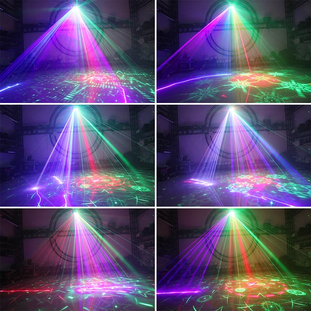 ALIEN 500mw RGB Laser Beam Line Scanner RG Patterns 2in1 Projector DJ ...