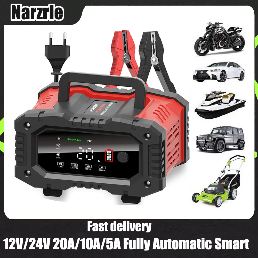 300W-150W-Car-Battery-Charger-12V-24V-20A-10A-5A-Intelligent-Pulse ...