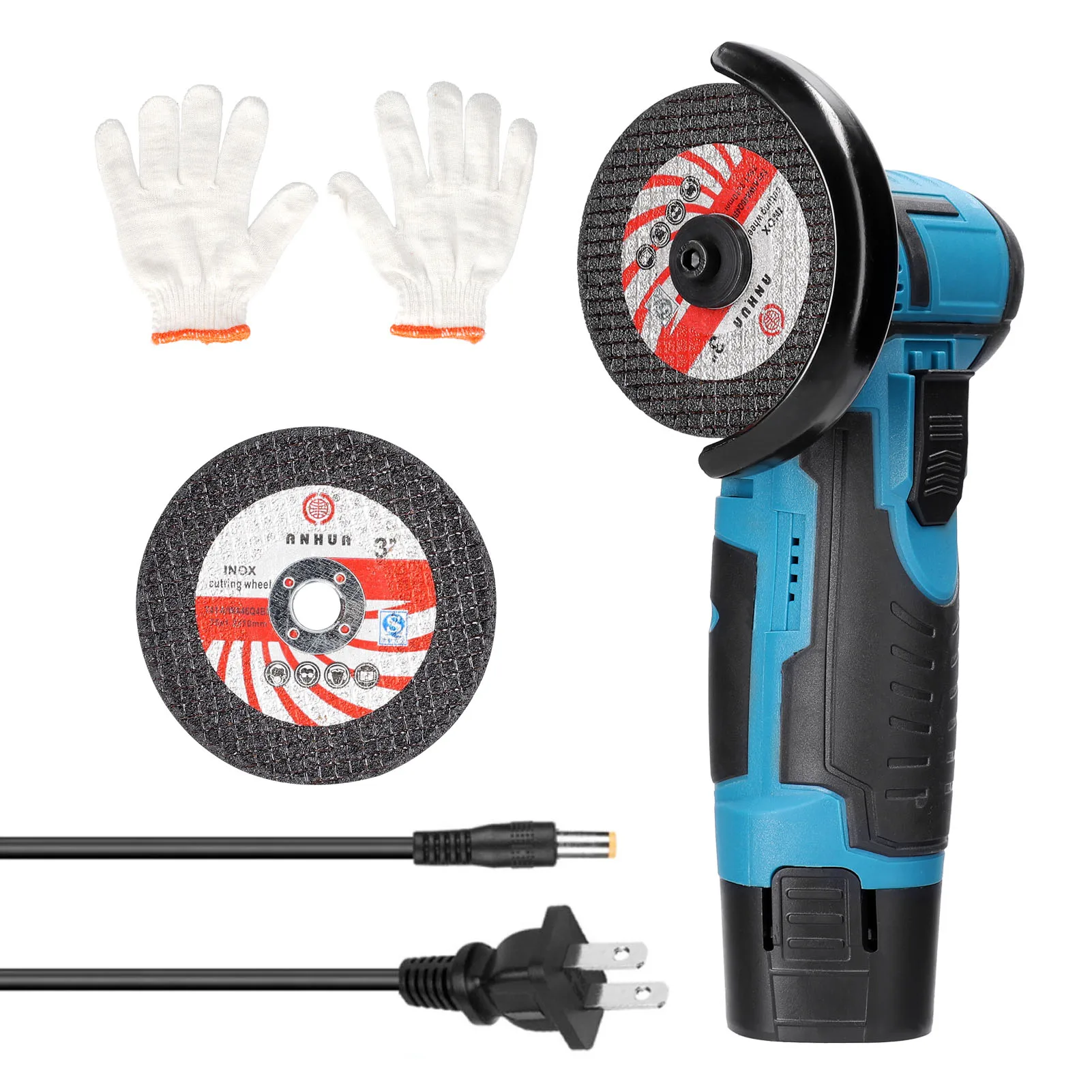 12V Electric Angle Grinder 19500rpm Rechargeable Grinding Tool Mini ...