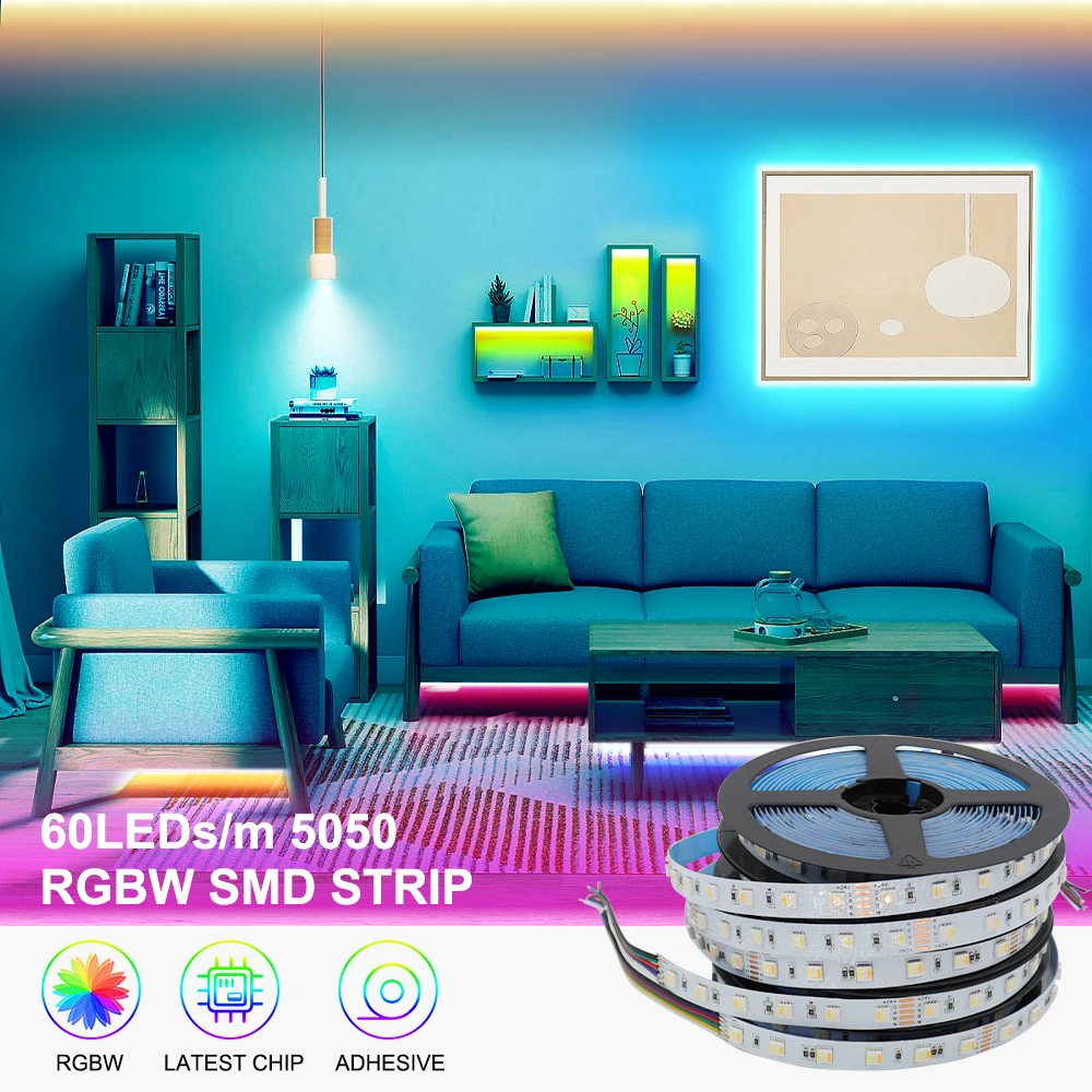 5m-RGBW-RGBWW-LED-Strip-Light-SMD-5050-300LEDs-12V-24V-Colorful-LED ...