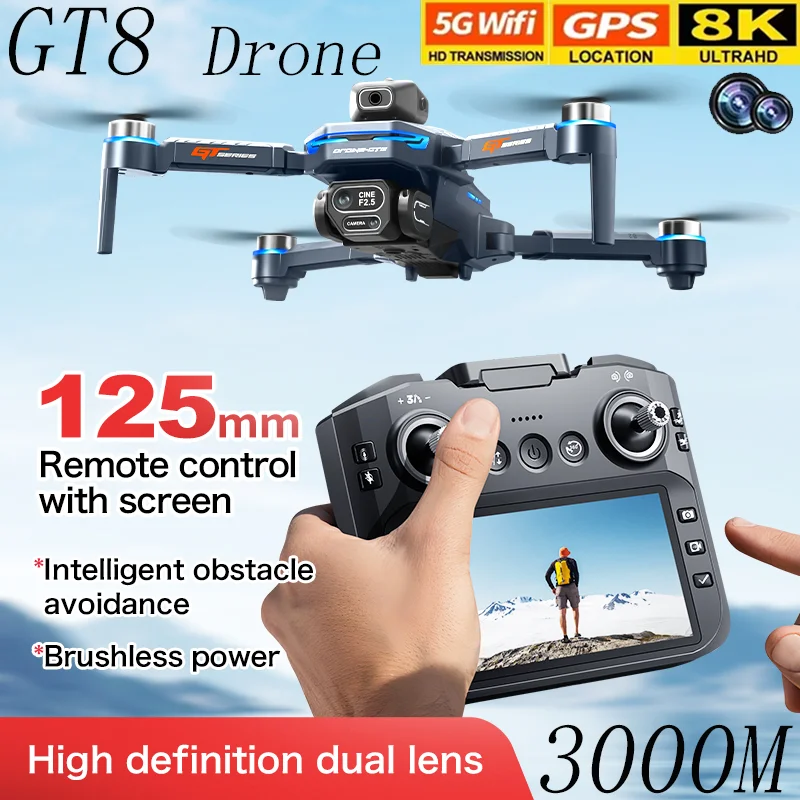 GT8 8K Dual-Camera Drone – Wired Innovation