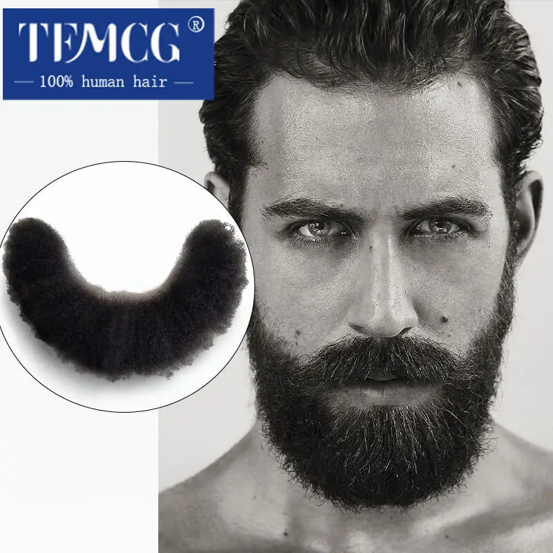 Barba-falsa-tejida-a-mano-realista-para-hombres-cabello-humano-de-alta ...