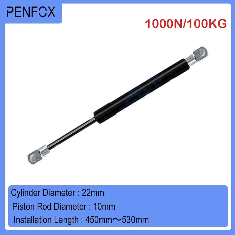 1-PC-450mm-530mm-100kgs-1000N-Universal-Strut-Bars-Gas-Spring-Shock ...