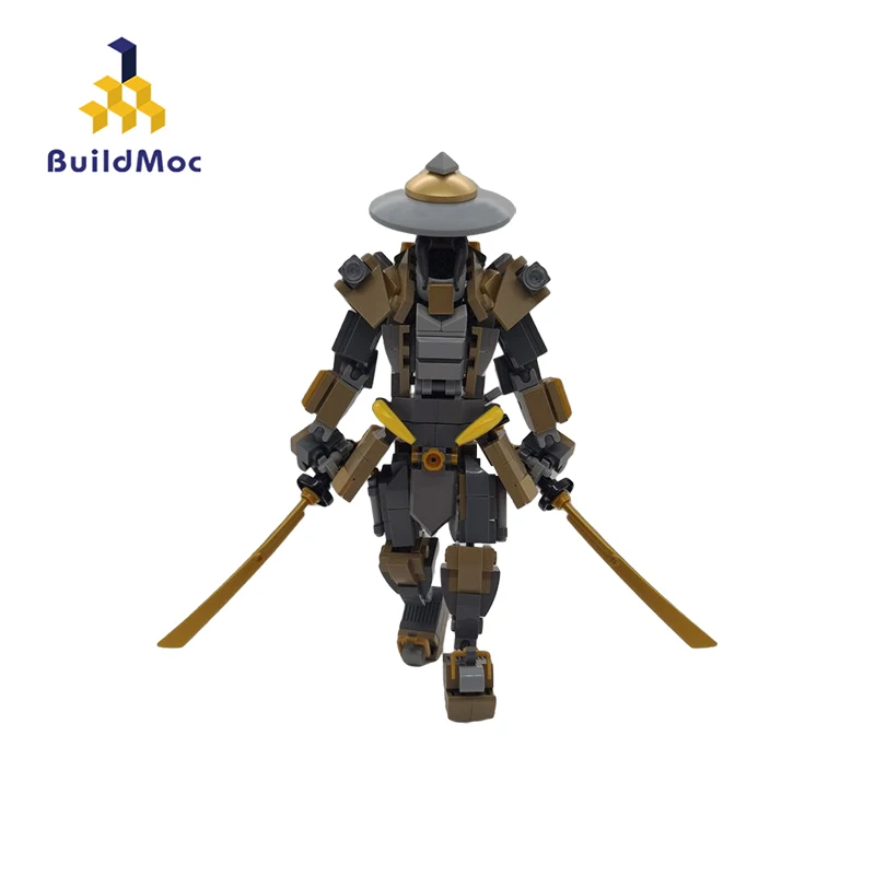 MOC-Japan-Samurai-Ronin-Mecha-Building-Blocks-Kit-Warriors-Robot-Figure ...