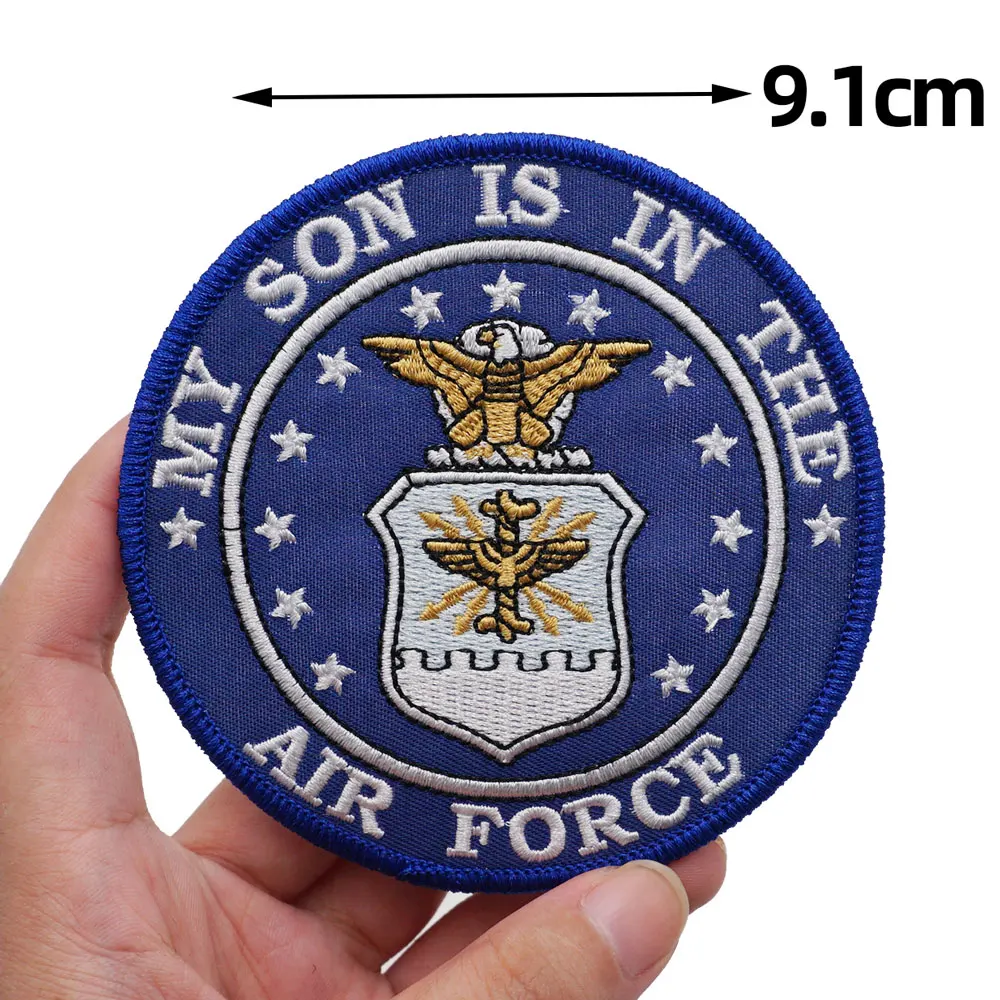 MY-SON-IS-IN-THE-AIR-FORCE-tactical-army-Embroidered-Patches-Badge-F1 ...