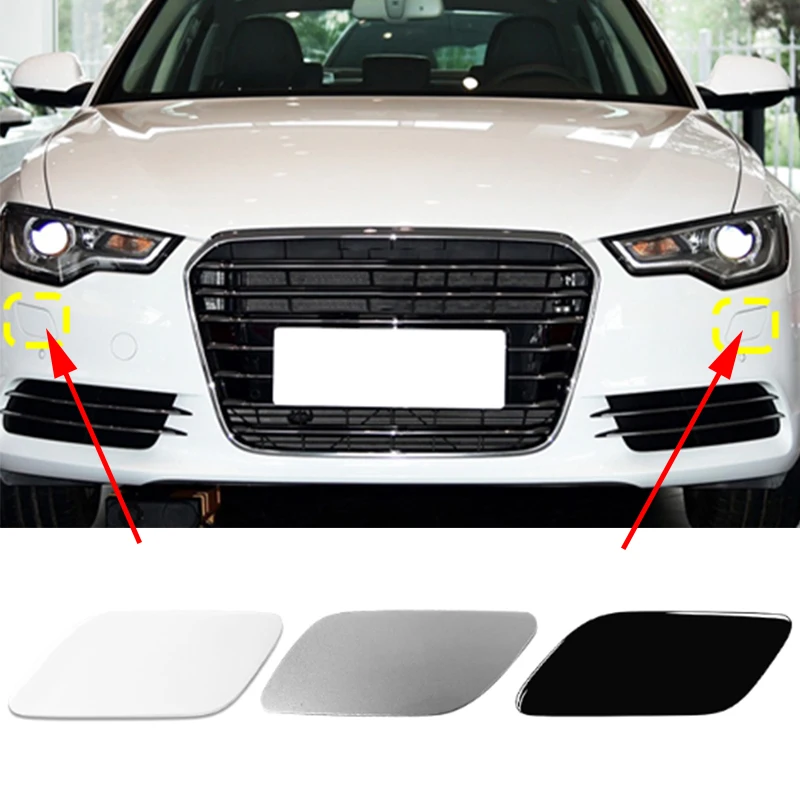 Auto Left Right Front Bumper Headlight Washer Nozzle Cover For Audi A6 ...