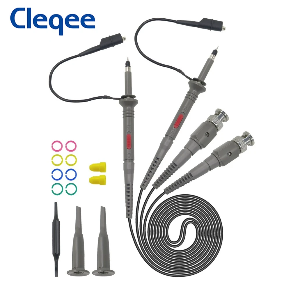 P6100 Oscilloscope Probe 1x/10x Adjustable Attenuation 100mhz Bandwidth ...