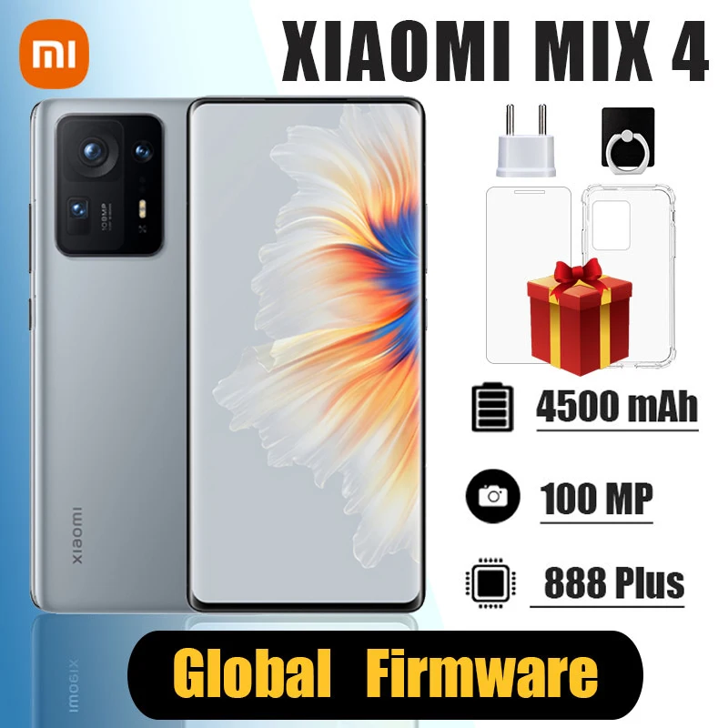 Xiaomi Mi Smartphone com Qualcomm Snapdragon 888Plus, MIX 4 Celular, NFC, 8 + 256, 120W Sem Fio ...