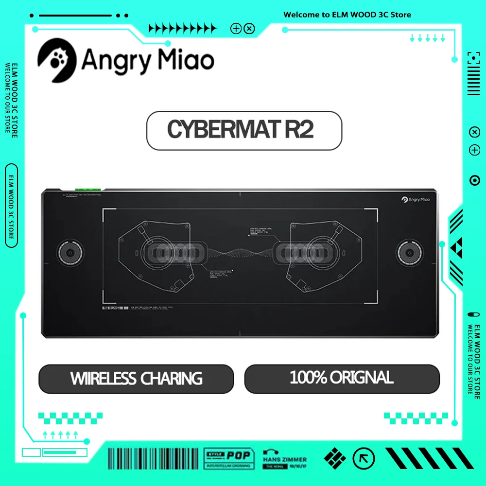Angry-Miao-Cybermat-R2-alfombrilla-de-rat-n-de-carga-inal-mbrica-para ...