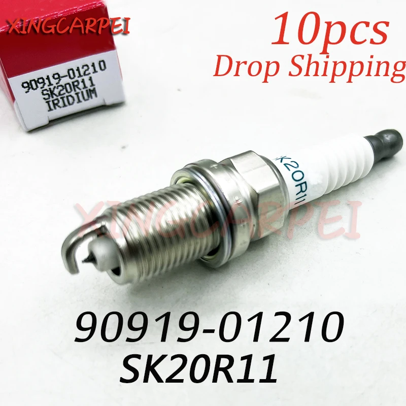 10pcs/lot 90919 01210 SK20R11 Iridium Spark Plug For Toyota Camry Scion ...