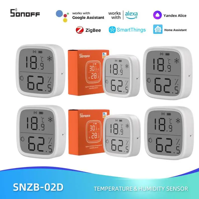 SONOFF-LCD-Screen-Temperature-Humidity-Sensor-SNZB-02D-Smart-Zigbee ...