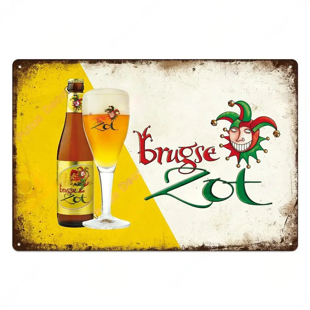 Placa de marca de cerveza, letrero de hojalata, letrero de metal, placa ...