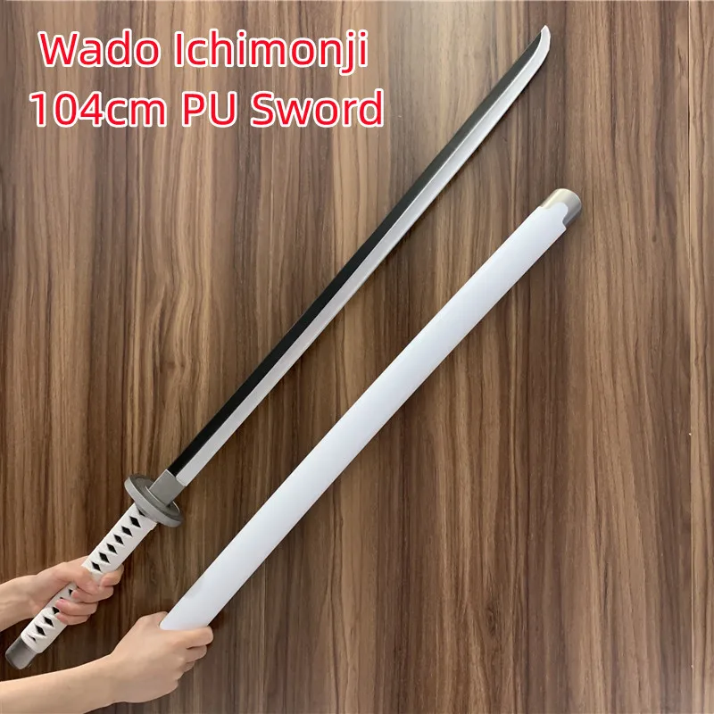 FC 104cm One Piece Sword Roronoa Zoro Sword Wa Michi Ichi Weapon Cosplay Katana Knife Safety PU ...