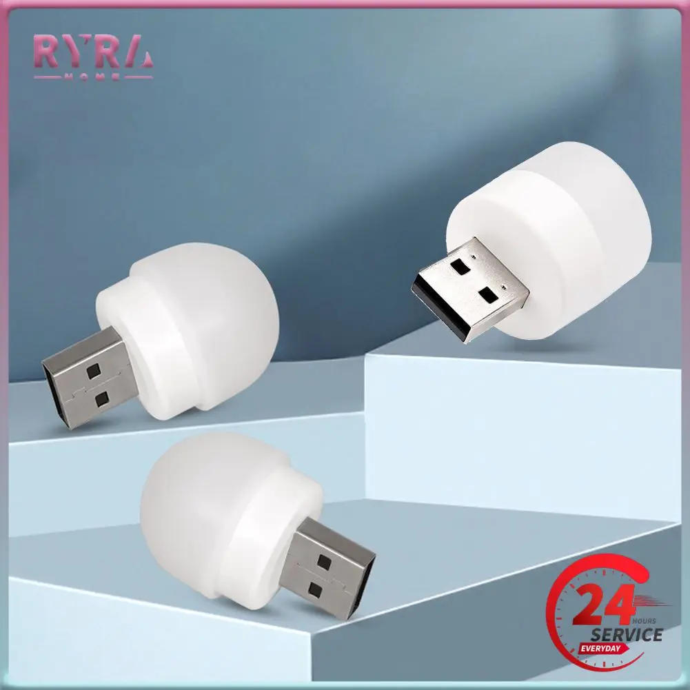 Portable-Mini-USB-Night-Light-USB-Plug-LED-Night-Light-Round-Reading ...