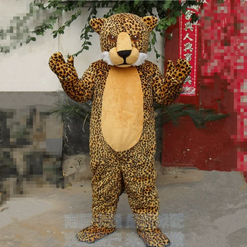Leopard-Mascot-Costume-Plush-Leopard-Cosplay-Suit-Halloween-Carnival ...