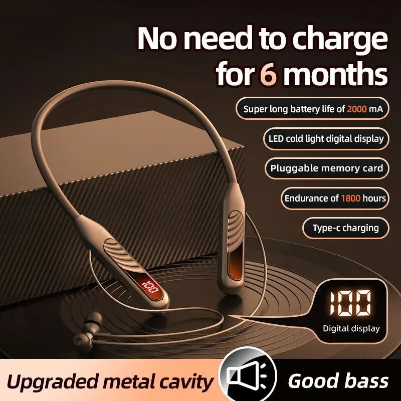 BT8-Wireless-Earphones-Bluetooth-V5-3-Neckband-Headphones-LED-Super ...