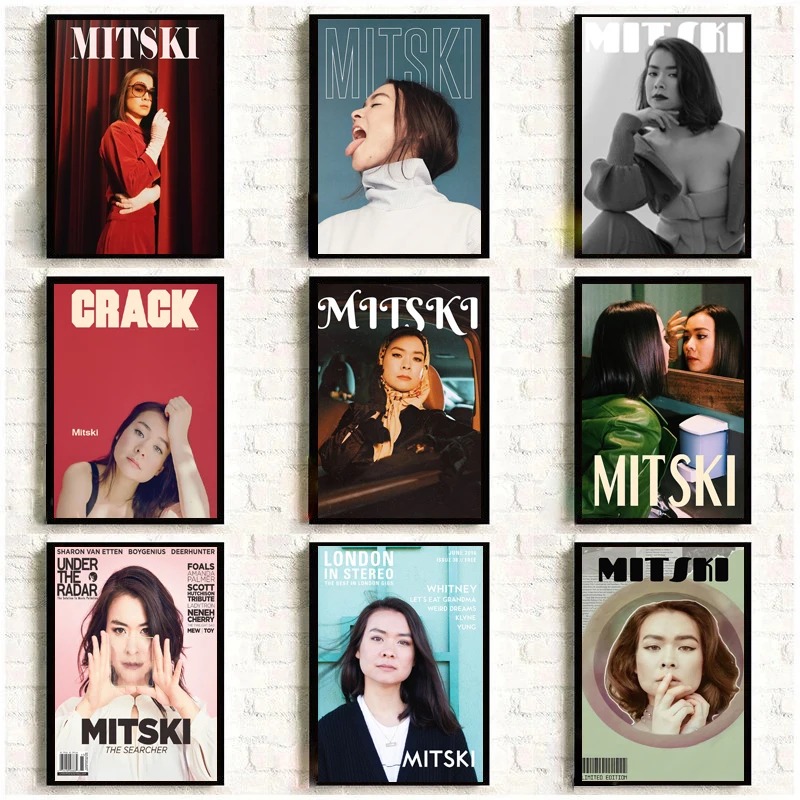 Hip-Hop-Singer-Mitski-Vintage-Poster-Be-The-Cowboy-Canvas-Painting-HD ...