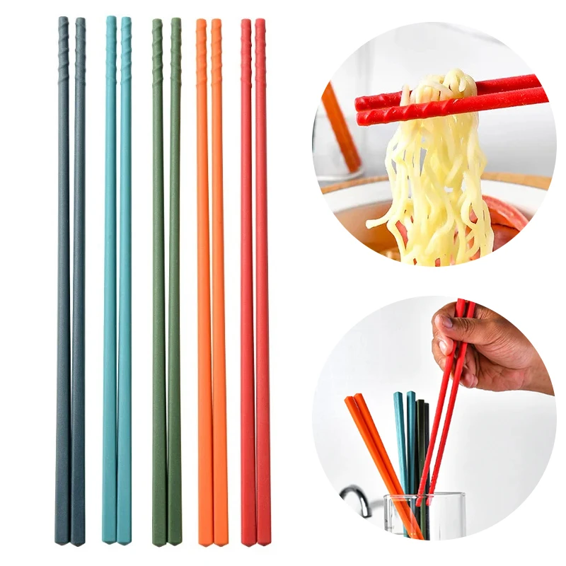 1Pair-Silicone-Chopsticks-Set-Japanese-Non-slip-Chopsticks-Noodle-Sushi ...