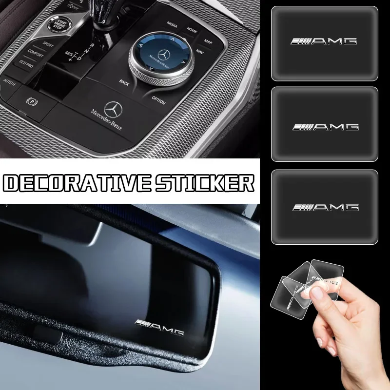 Car-Sticker-Central-control-Decals-Emblem-Badge-for-MERCEDES-BENZ-AMG ...
