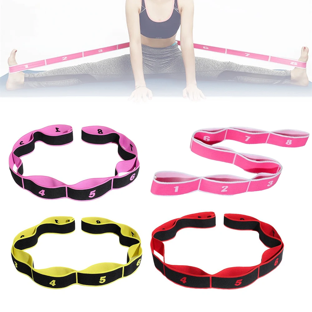 4x85cm Yoga Stretching Belt Dance Stretching Band Elastic Yoga ...