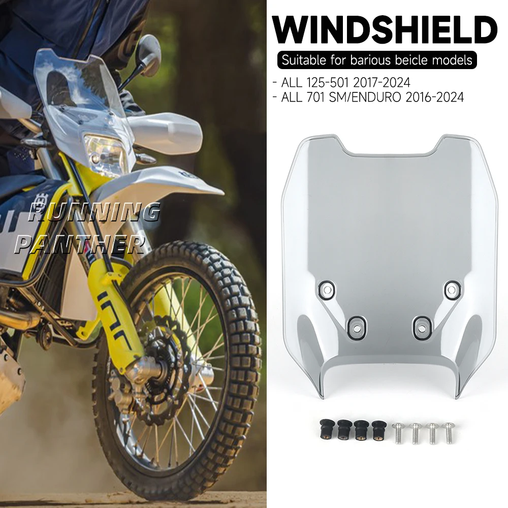 Motorcycle Windshield For Husavarna 701 SM/Enduro FC350/450 FE250/350 ...