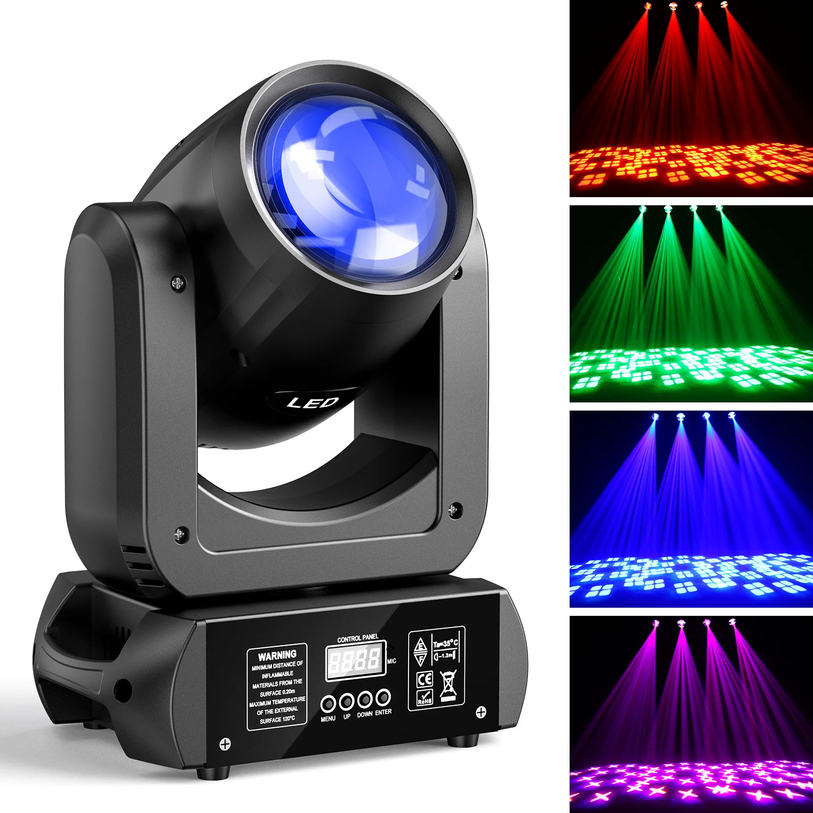 Super-Bright-150W-LED-Beam-Spot-Moving-Head-Light-E-ect-Prism-Gobo ...