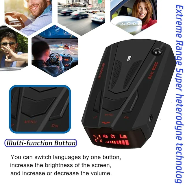 12v Radar Detector for Cars Radar Detector for Cars with Voice Prompt ...