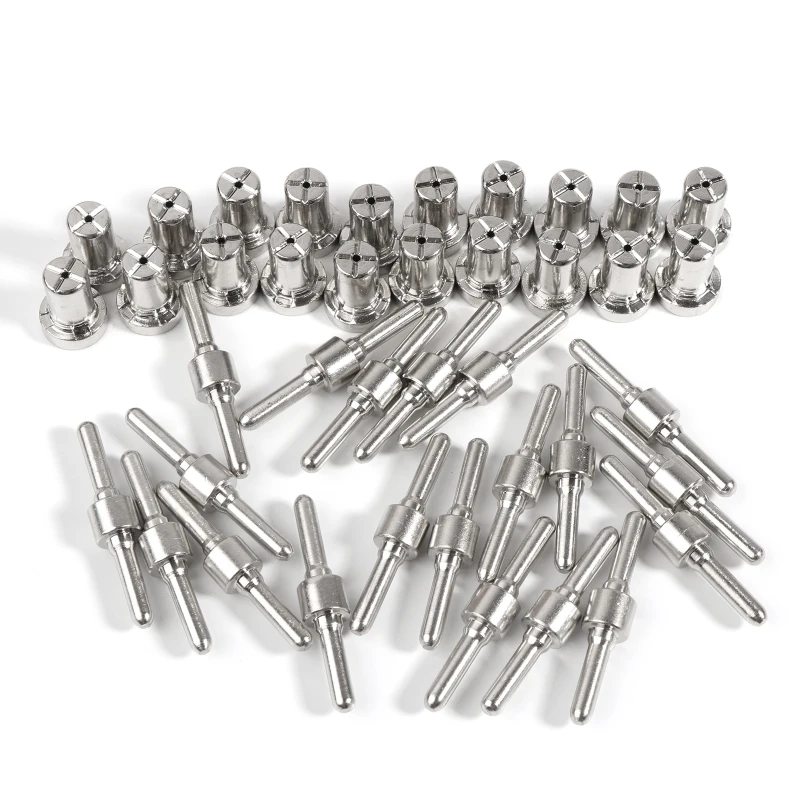 40pcs-Plasma-Cutting-Torch-Consumable-Cutting-Extended-Long-Plasma ...