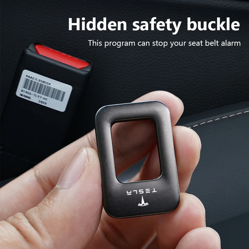 Car Seat Safety Belt Buckle Clip Metal Insert Card Buckles Alert ...