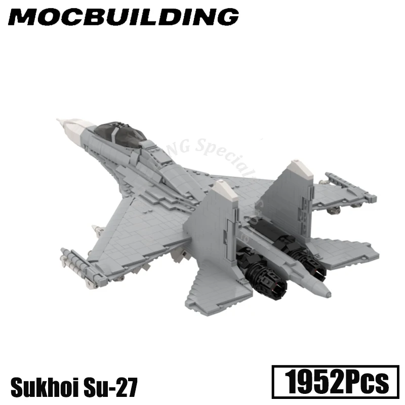 Su-27-Fighter-Flanker-Model-Moc-Building-Block-Model-Set-Display ...