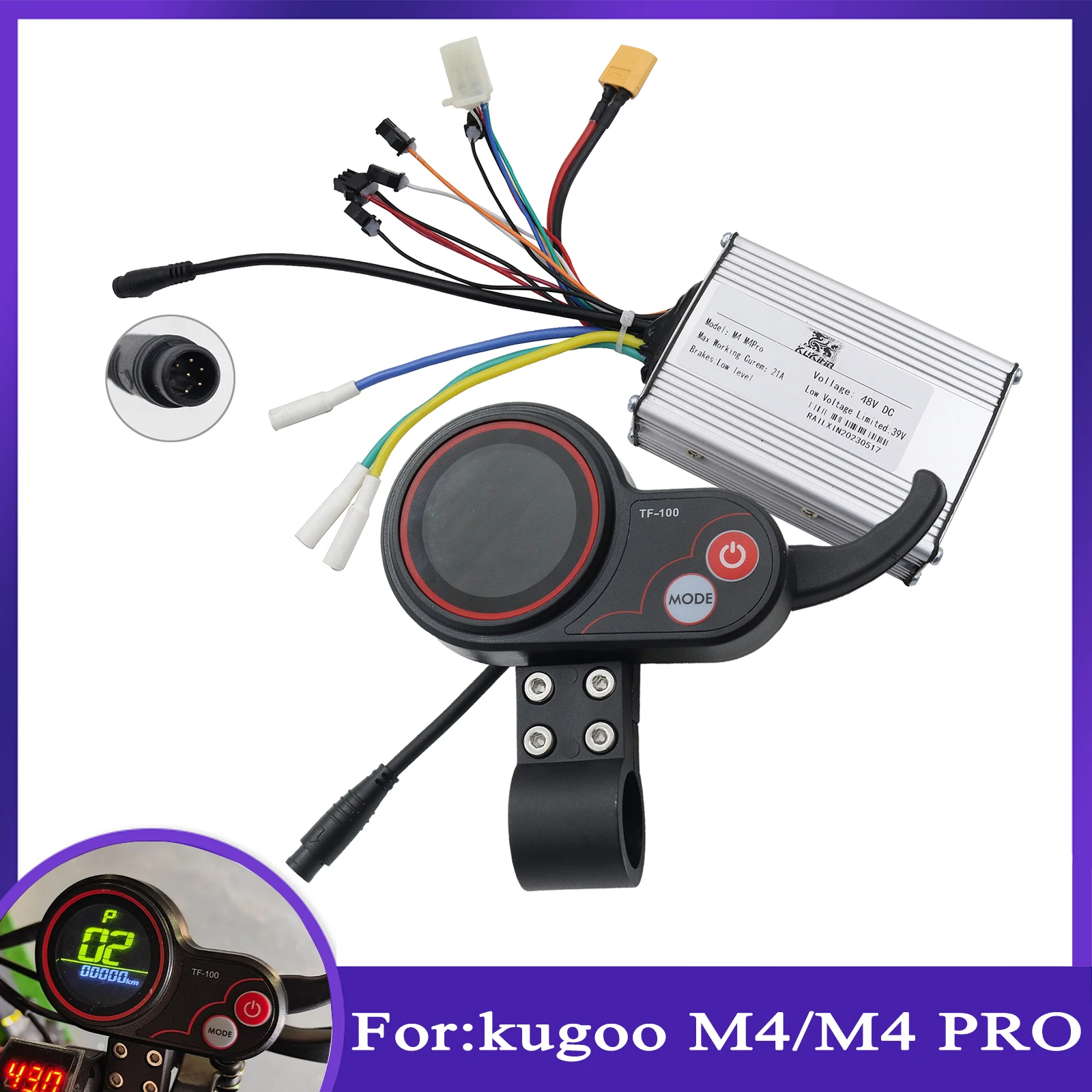 Kukirin-M4-M4-Pro-48V-21A-Controller-And-TF-100-Throttle-Display-For ...