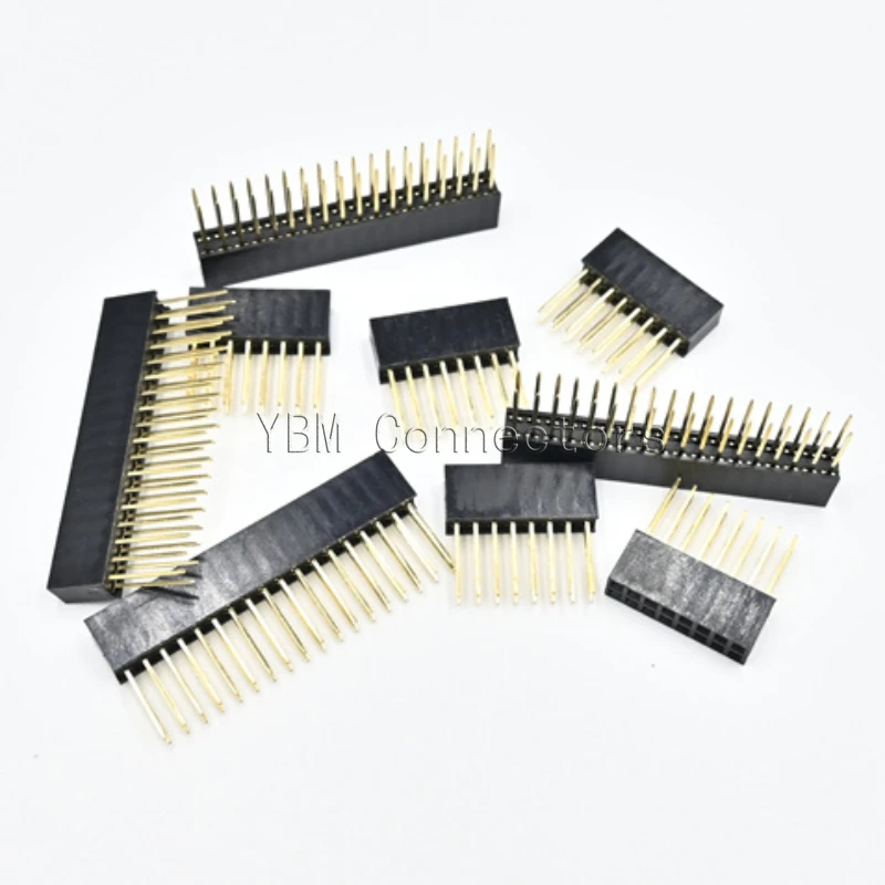 10PCS-2-54mm-Double-Row-Female-Long-Pin-11mm-Breakaway-PCB-Board-Pin ...