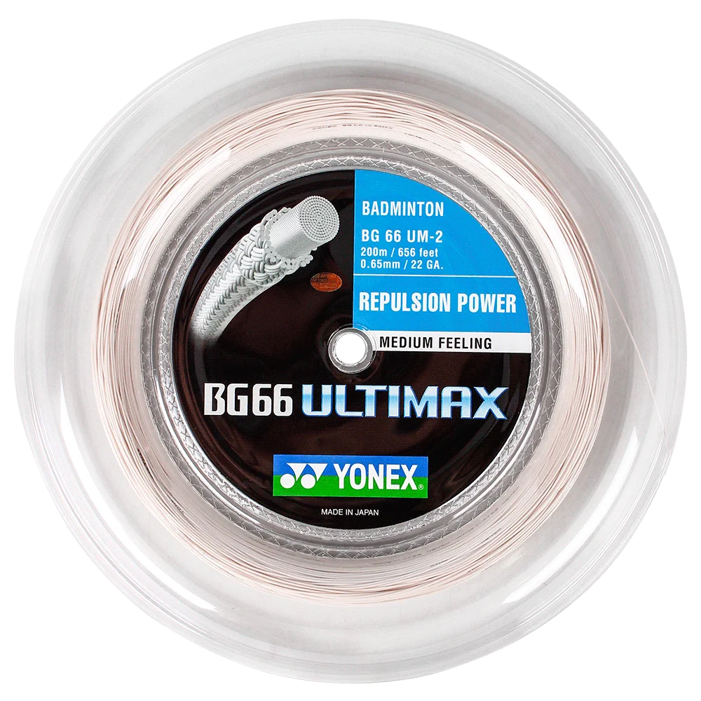 YONEX BG66 Ultimax Badminton String - 200m Reel