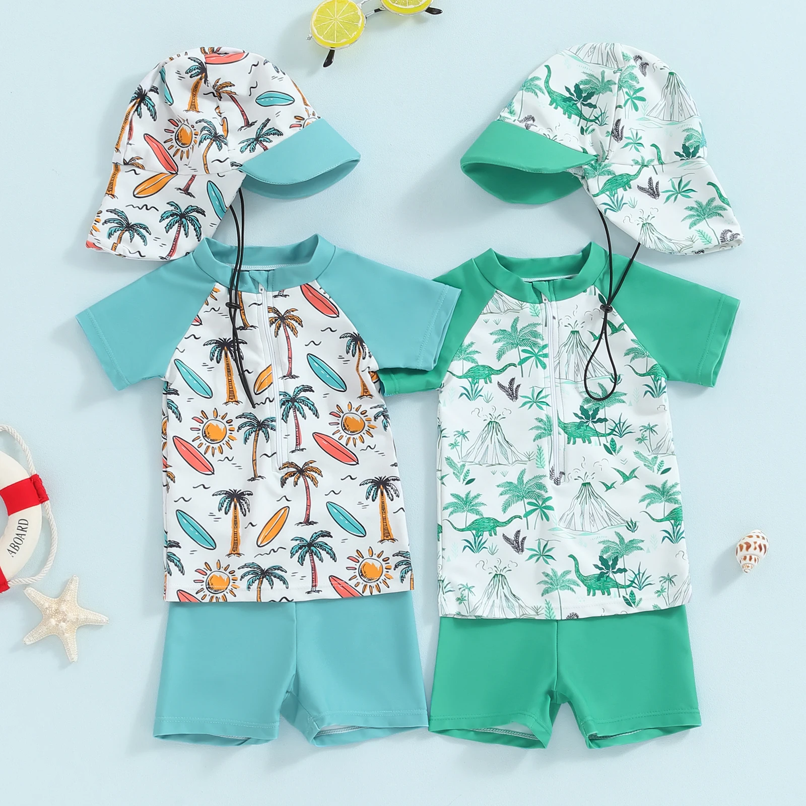 Kids Swimsuit For Baby Girls Boys Rash Guard Beachwear Swimwear ...