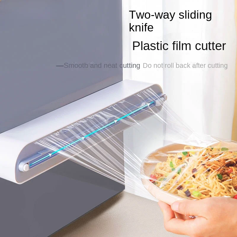 Plastic-Wrap-Cutter-Kitchen-Household-Suction-Cup-Cutter-Magnetic ...