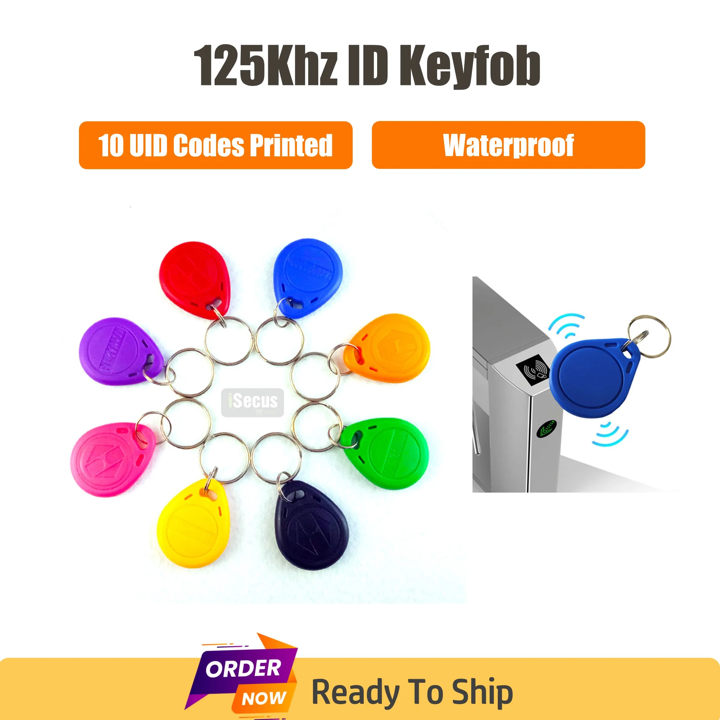 10P-125Khz-RFID-Keyfob-LF-Proximity-Keychain-Low-Frequency-RFID-Tag ...