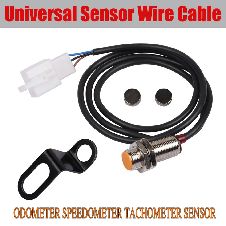 Bike Speedometer 2-Pack Hall Sensor Kits - Magnetic Speedometer Cable ...