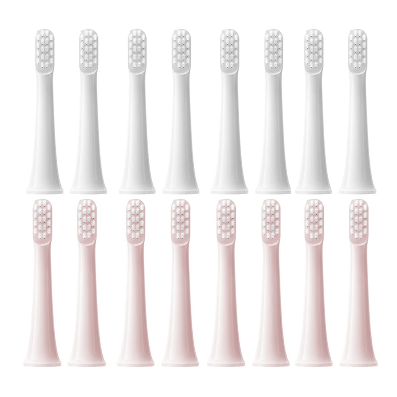 8PCS For XIAOMI MIJIA T100 Replacement Brush Heads Sonic Electric Toothbrush Vacuum DuPont Soft ...
