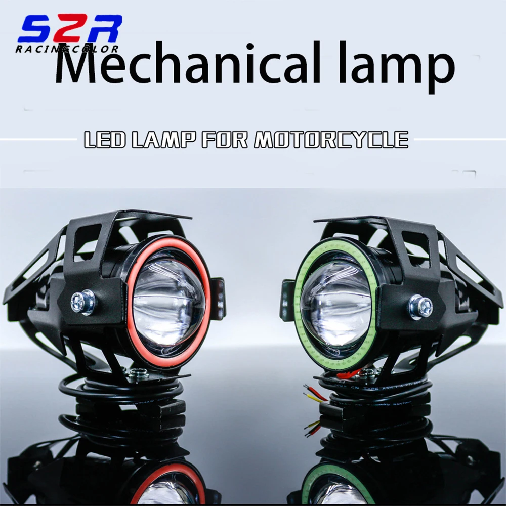 Motorcycle Led Headlight 125w 3000lm Waterproof Driving Head Lamp Fog ...