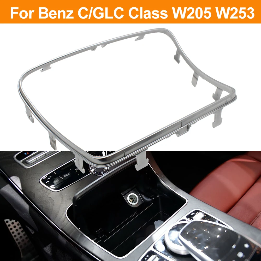 Car-Water-Cup-Holder-Strip-Plating-Ashtray-Trim-Ring-For-Mercedes-benz ...